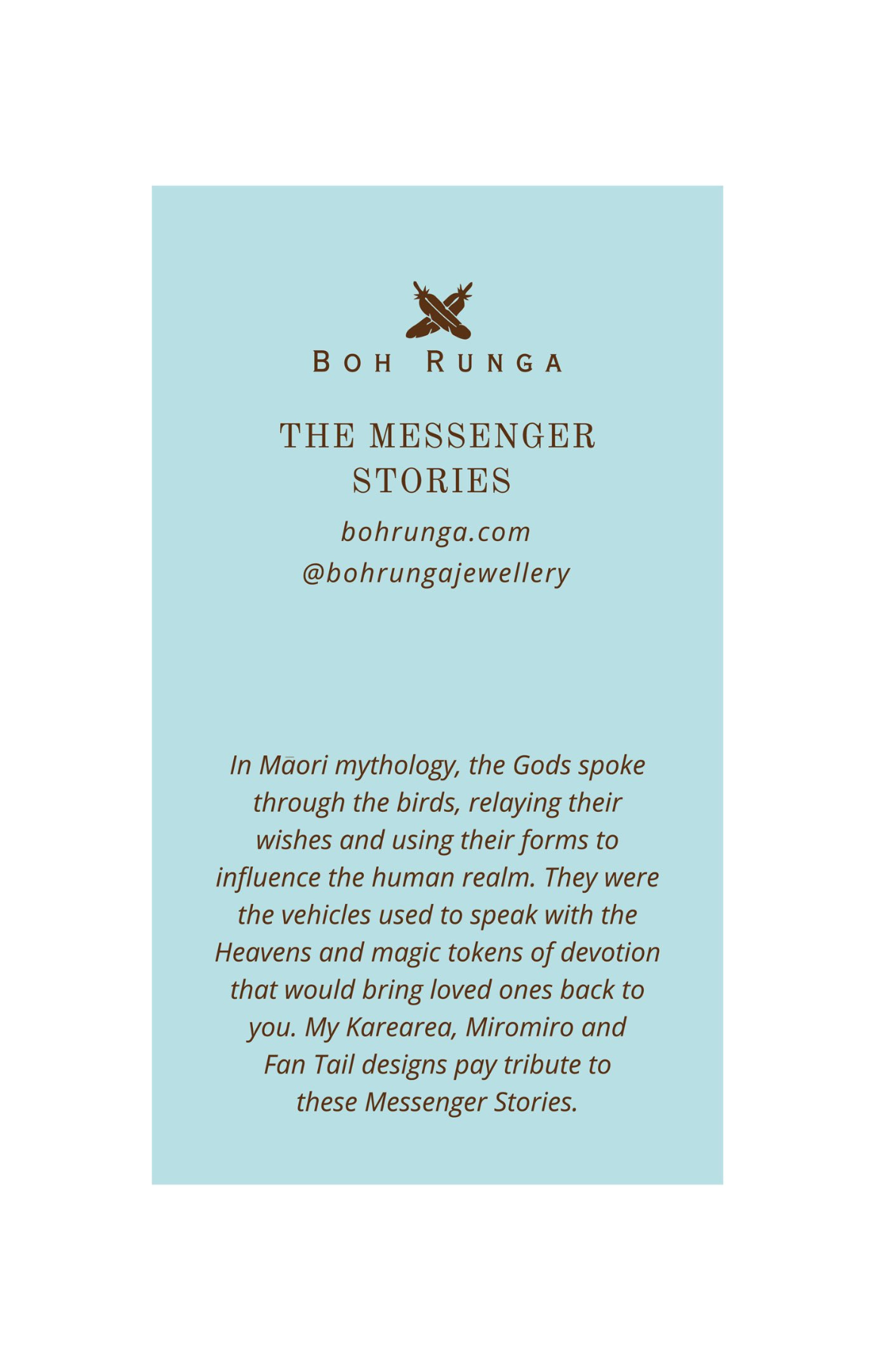 Mini Fan Tail Pendant | Boh Runga Jewellery