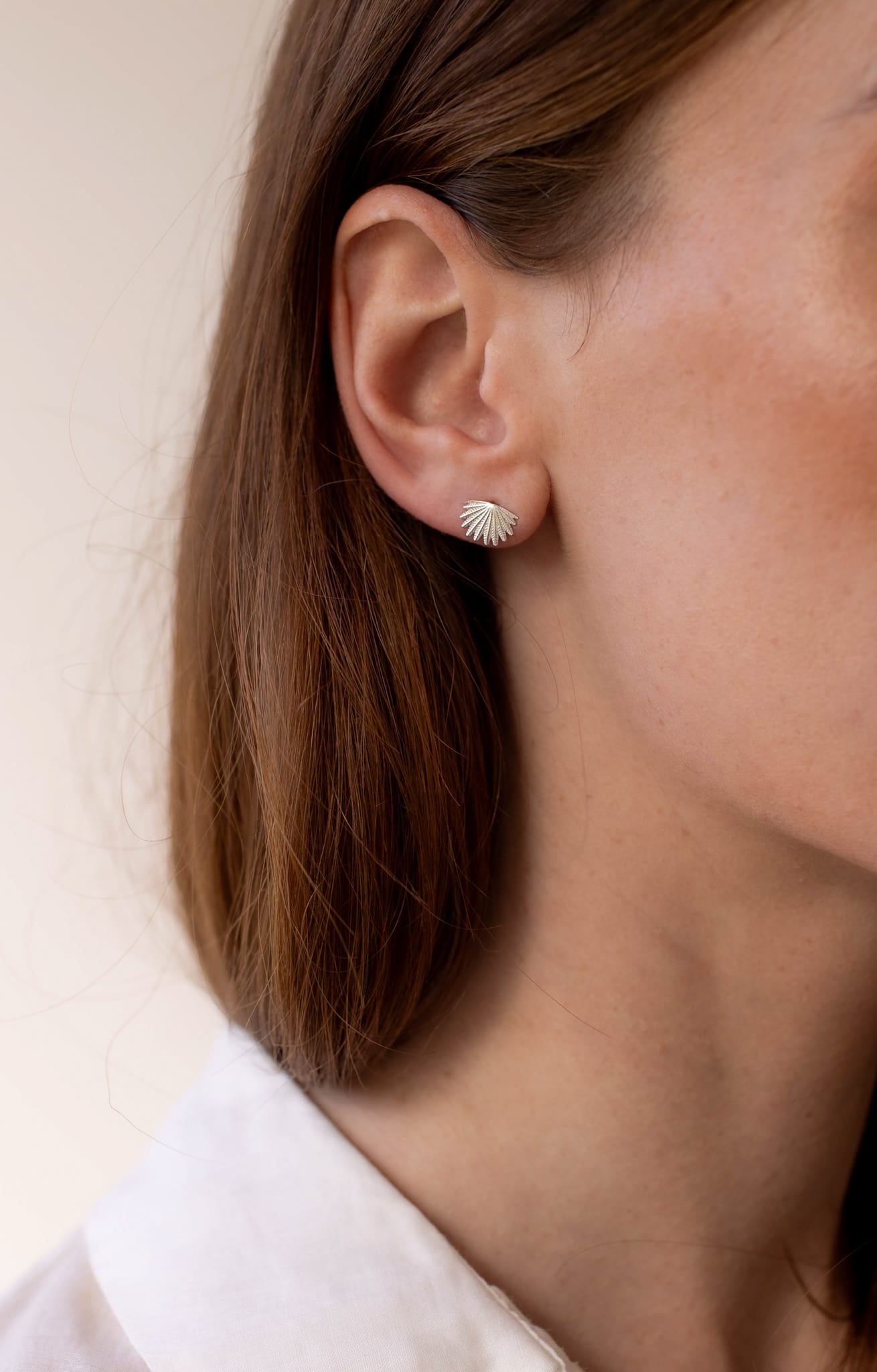 New Zealand Designed Jewellery | Mini Fantail Studs | Boh Runga Jewellery
