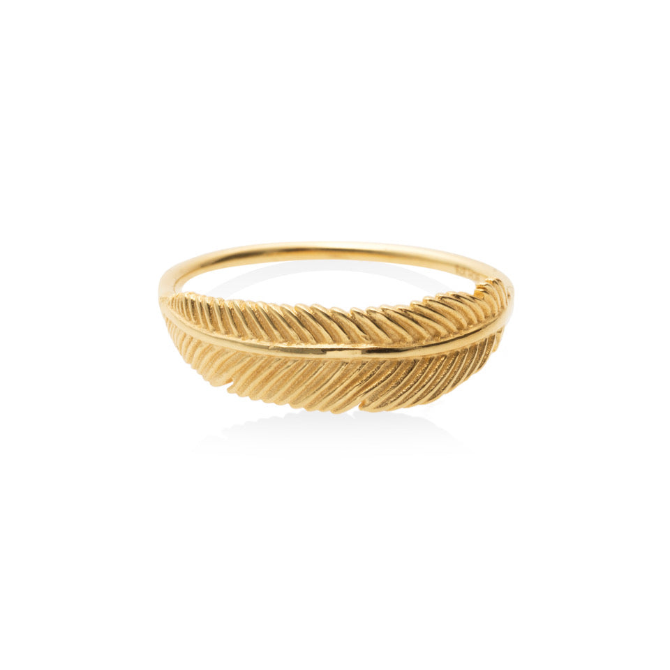 Feather Jewellery | Miromiro Feather Ring | Boh Runga Jewellery